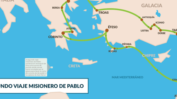 El Segundo Viaje Misionero de Pablo by Nicole Castillo on Prezi