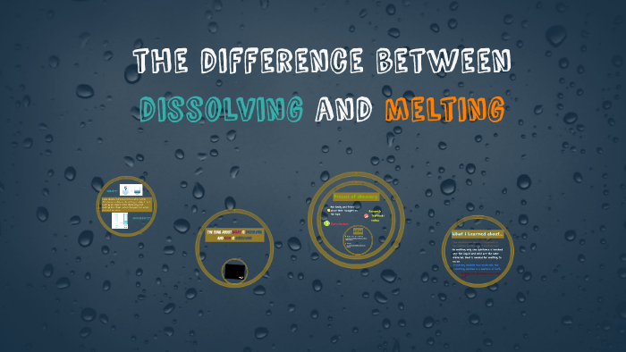 The difference between dissolving and melting by Jun Wei on Prezi