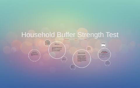 Household Buffer Strength Test by Kimba Cook on Prezi