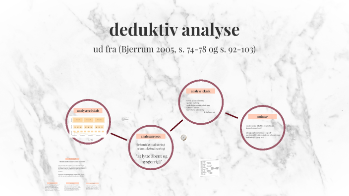 Deduktiv analyse by Stine Degerbøl on Prezi