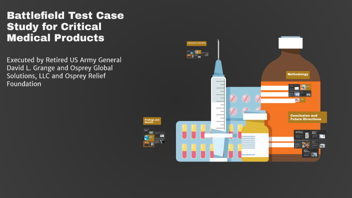 Battlefield Test Case Study for Critical Medical Products by Michael ...