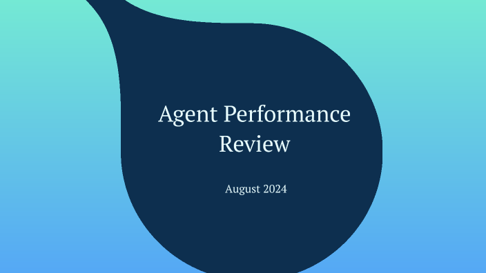 Agent Performance Review August 2024 by ResortCom Training on Prezi