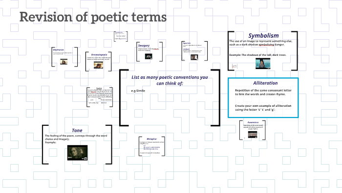 Revision of poetic terms by SJ Morgan on Prezi