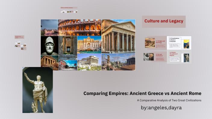 Comparing Empires: Ancient Greece vs Ancient Rome by Angeles Ulloa ...