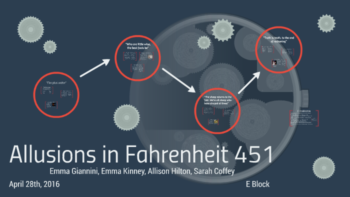 Allusions in Fahrenheit 451 by Emma Giannini on Prezi