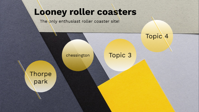 Looney roller coaster by Deon . on Prezi