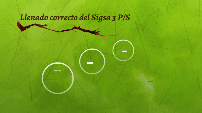 Llenado correcto del Sigsa 3 C/S by Darynel Moreno on Prezi