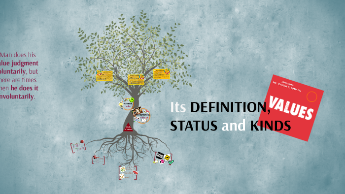 Values: Its Definition, Status and Kinds by jermine tomajin on Prezi