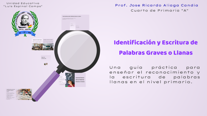 Identificación y Escritura de Palabras Graves o Llanas separando ...