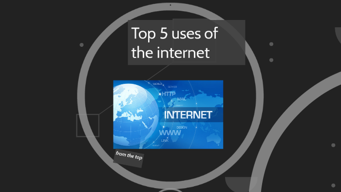 Top 5 uses of the internet by Steve Martin on Prezi