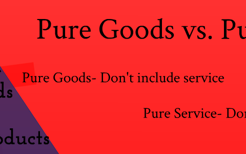 Pure Goods vs. Pure Services by Rai Campbell on Prezi