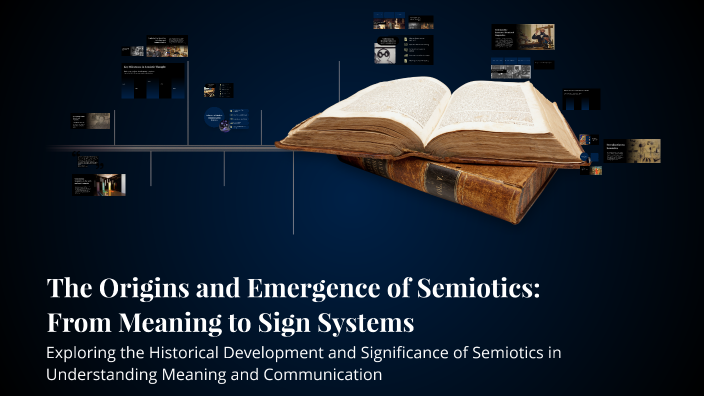 The Origins and Emergence of Semiotics: From Meaning to Sign Systems by ...