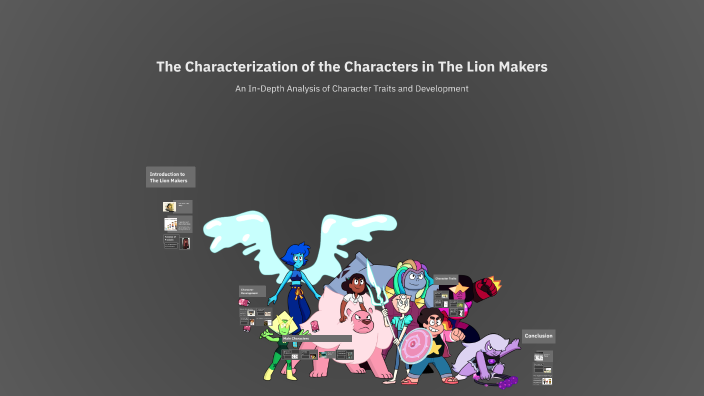 The Characterization of the Characters in The Lion Makers by Irish Kate ...
