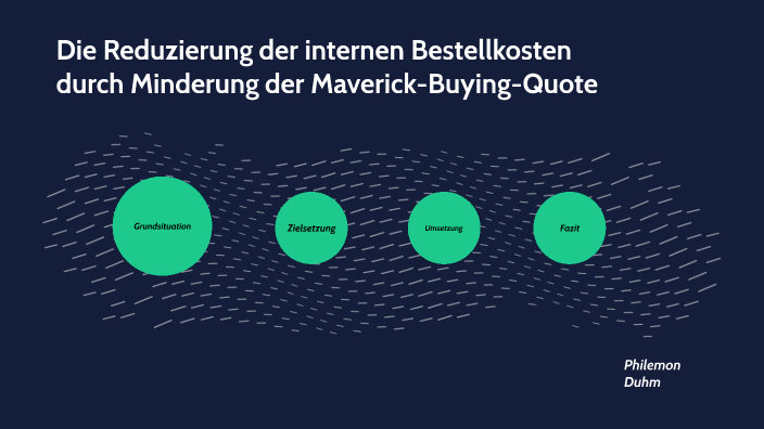 Die Reduzierung der Einkaufskosten durch Verminderung der Maverick ...