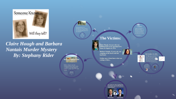 Claire Hough and Barbara Nantais Murder Mystery by Stephany Stanfill on ...