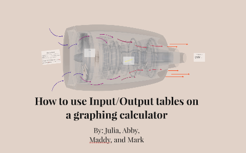 How to use Input/Output tables on a graphing calculator by Julia ...