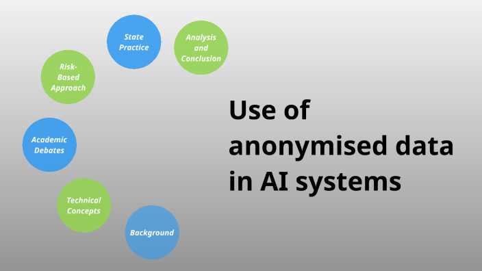 Use of anonymised data in AI systems by Nidhi Singh on Prezi