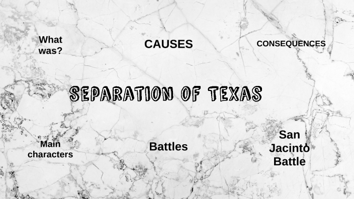 Separation of Texas by C G on Prezi