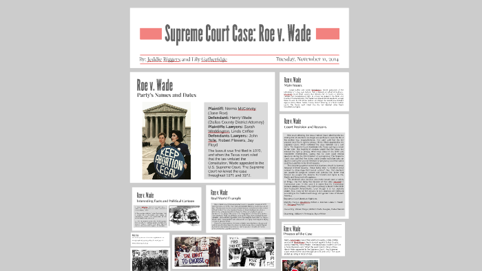Supreme Court Case: Roe v. Wade by lily g on Prezi