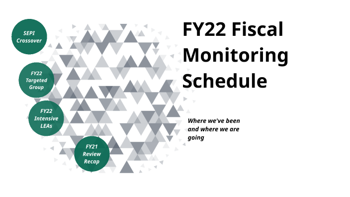 FY22 Fiscal Monitoring Schedule by Devin Larson on Prezi
