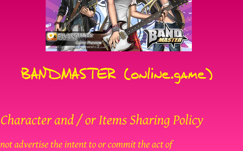 BandMaster (online.game) by jhaneth raz on Prezi