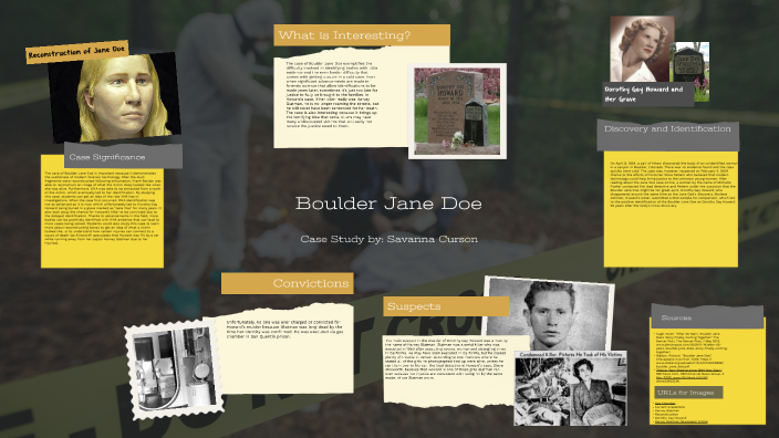Boulder Jane Doe by Savanna Curson on Prezi