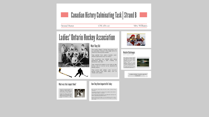 Canadian History Culminating Task by D P on Prezi