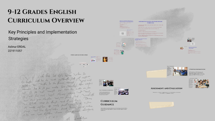 9-12 Grades English Curriculum Overview by Aslınur on Prezi
