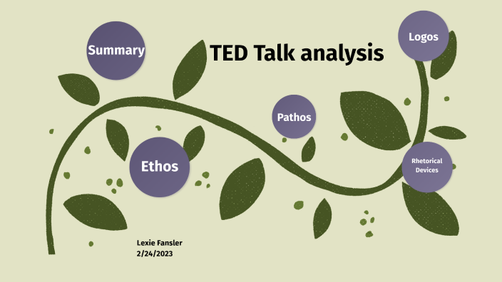 TED talk analysis by lexie Fansler on Prezi