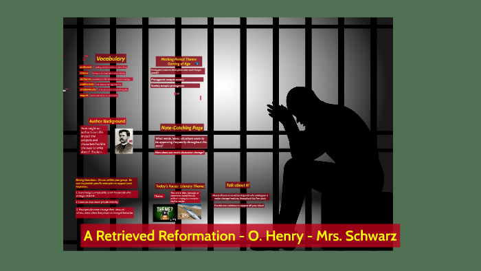 A Retrieved Reformation - O. Henry - Mrs. Schwarz by Sharon Schwarz on ...