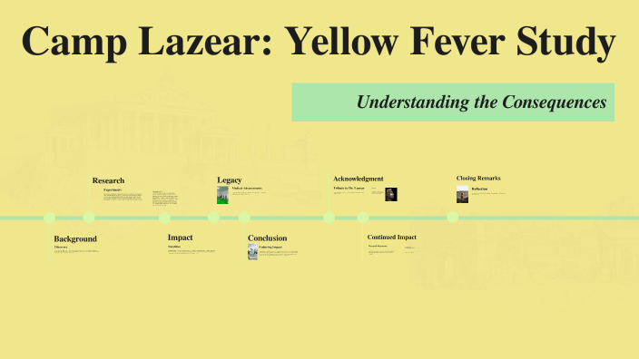 Camp Lazear: Yellow Fever Study by Jace Funk on Prezi