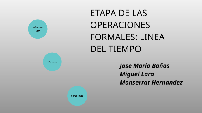Etapa de operaciones formales by Chema Harrison on Prezi