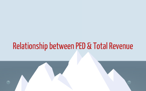 Relationship between PED and Total Revenue by Louis Wong on Prezi