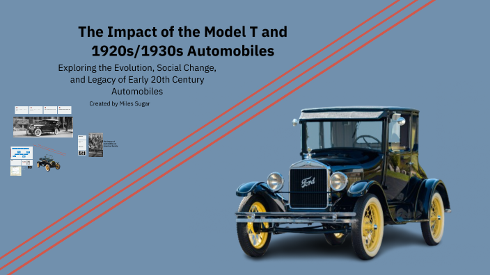 The Impact of the Model T and 1920s/1930s Automobiles by Raymond Sugar ...