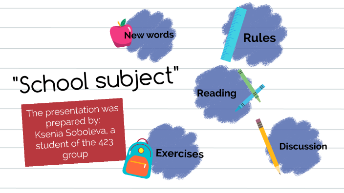 School subjects by Ксения Соболева on Prezi