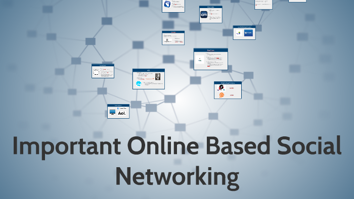 History of Online Based Social Networking by Evan Winer on Prezi