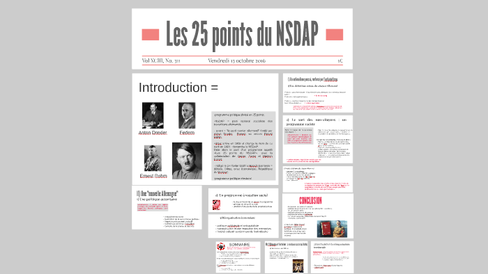 Les 25 points du NSDAP by Marianne Gros on Prezi