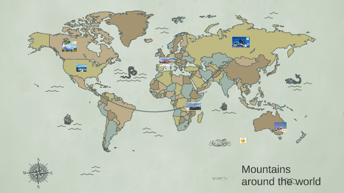 Mountains around the world by