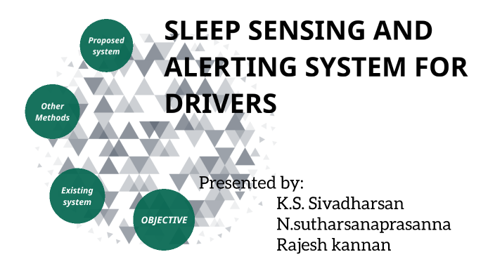 Driver Anti Sleep Device Project by 20EC080 Sivadharsan k s on Prezi