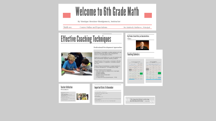 6th Grade Math Course Outline and Expectations by Monique Broxton on Prezi