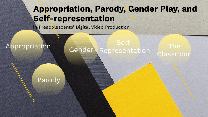 Appropriation, Parody, Gender Play, and Self-representation in ...