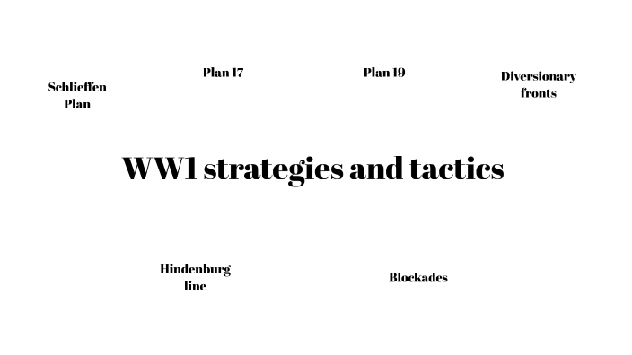 WW1 strategies and tactics by Emma Kuusela on Prezi
