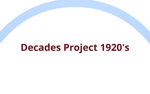Decades Project 1920's by Jessica Rauda on Prezi