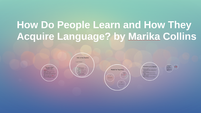 How Do People Learn and How They Acquire Language? by Marika Collins on ...