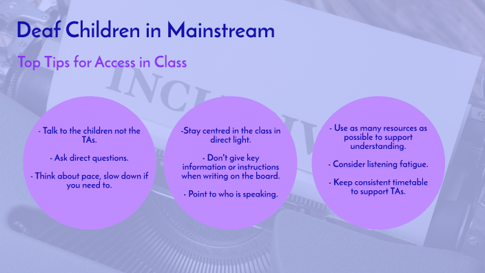 Deaf Children in Mainstream by Asdghig Yeranossian on Prezi
