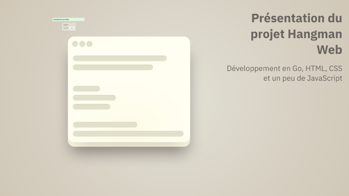 Présentation du projet Hangman Web by loic collatuzo on Prezi
