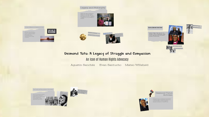 Desmond Tutu: A Legacy of Struggle and Compassion by mateo willebald on ...