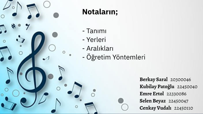 Notaların; - Tanımı - Yerleri - Aralıkları - Öğretim Yöntemleri by ...