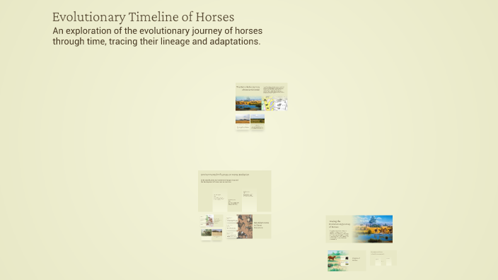 Evolutionary Timeline of Horses by Gianna Bonino on Prezi