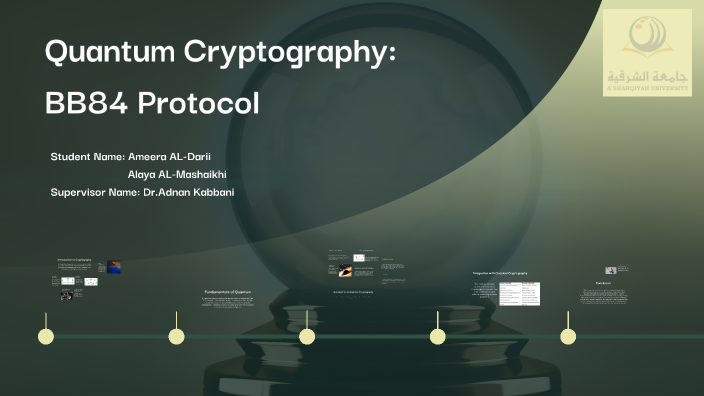 Quantum Cryptography: Exploring the BB84 Protocol by أميره درعية on Prezi